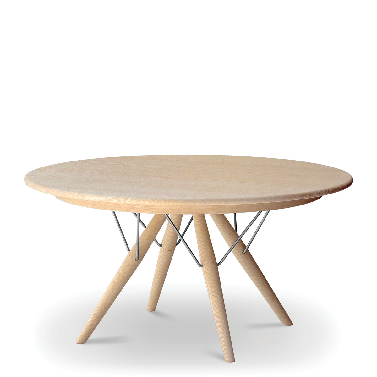 Hans Wegner PP75/120/72 Dining Table with One Leaf, White-Oiled Oak – FJØRN Scandinavian