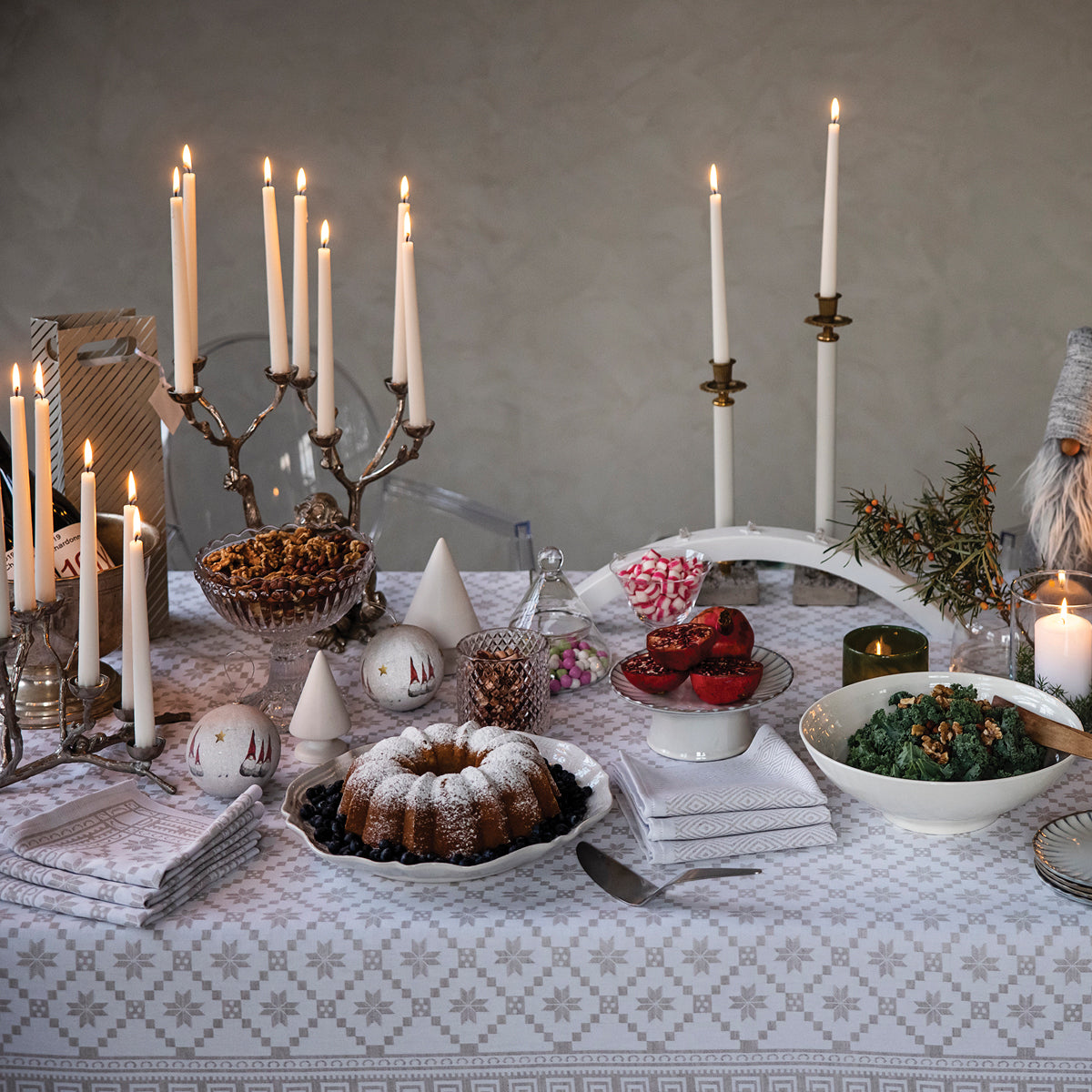 Åttebladrose Organic Cotton/Linen Table & Kitchen Linens Collection ...