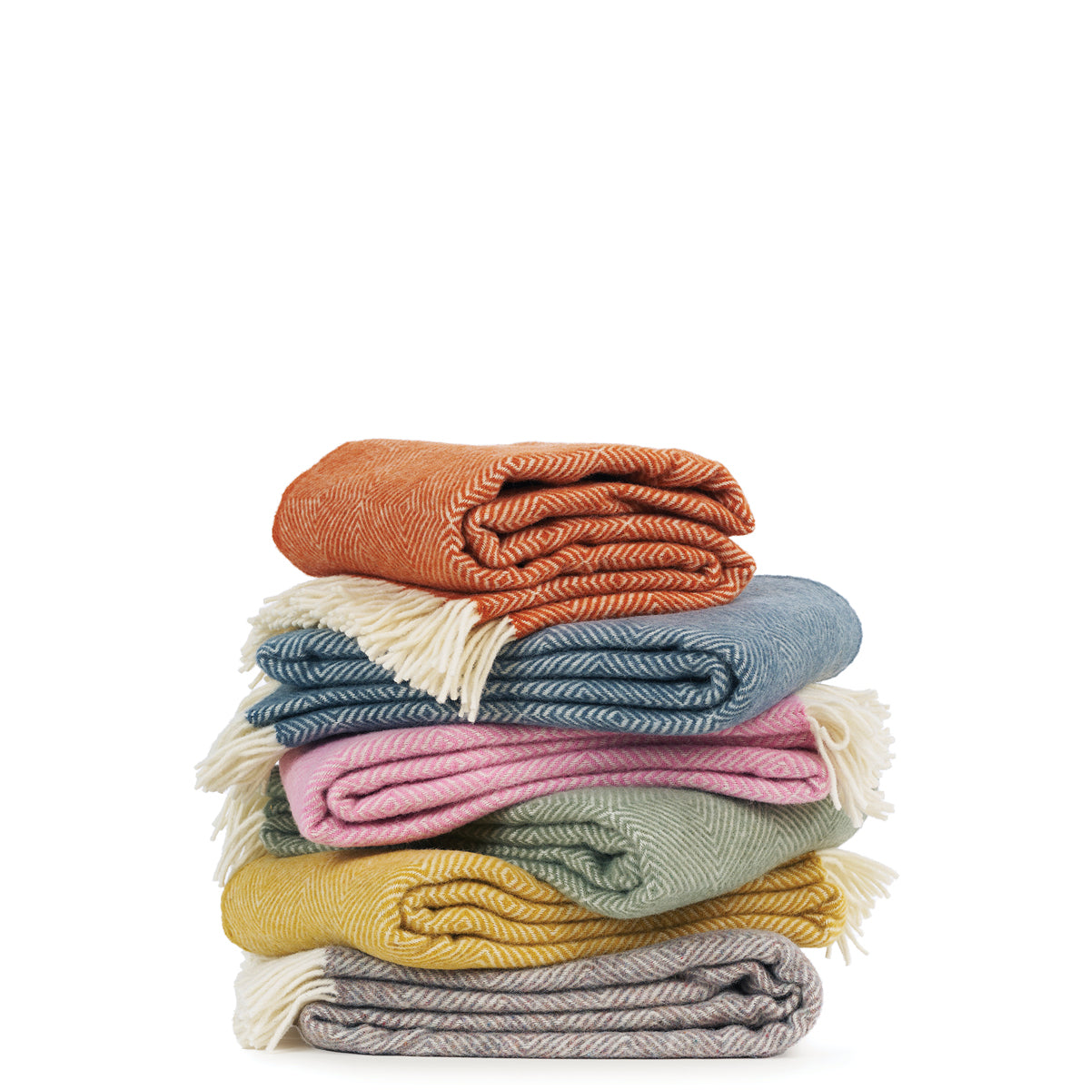 Gooseye Brushed Recycled Wool/Lambswool Throw, 6 Color Variants – FJØRN ...