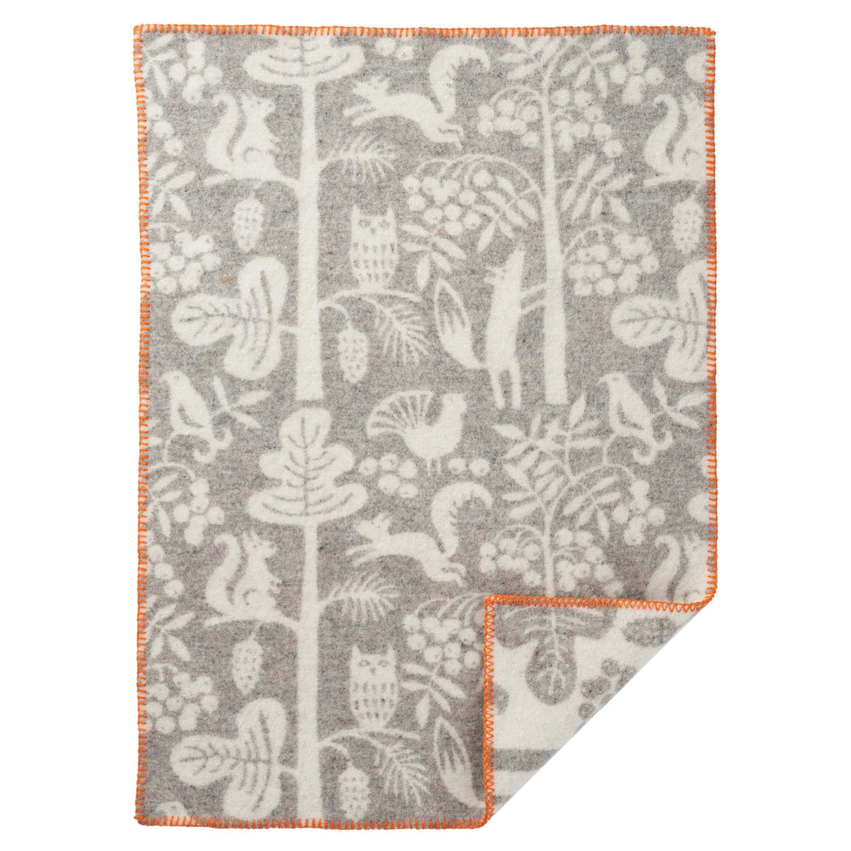 Tree Climbers ECO Lambswool Baby Blanket, Grey – FJØRN Scandinavian