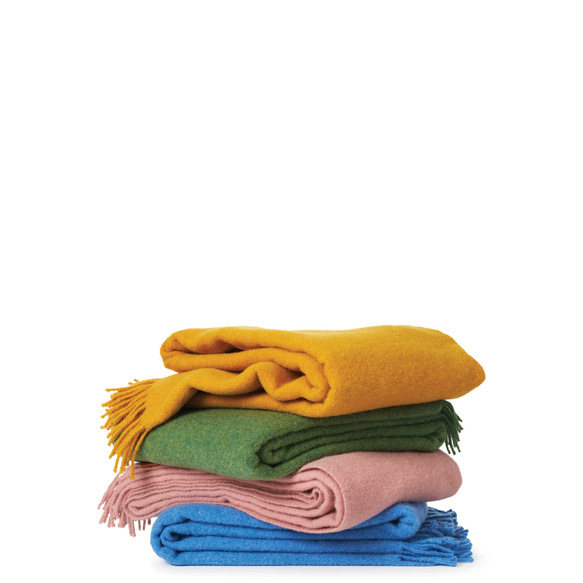True Brushed Recycled Wool/Lambswool Throw, 8 Color Variants – FJØRN ...