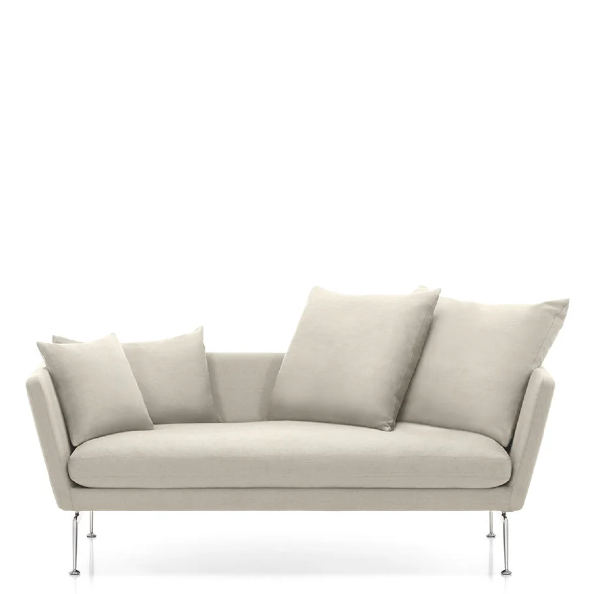 Suita Sofa, 2-Seater, Pointed Cushions & Ottoman Set, Savana, Pearl ...