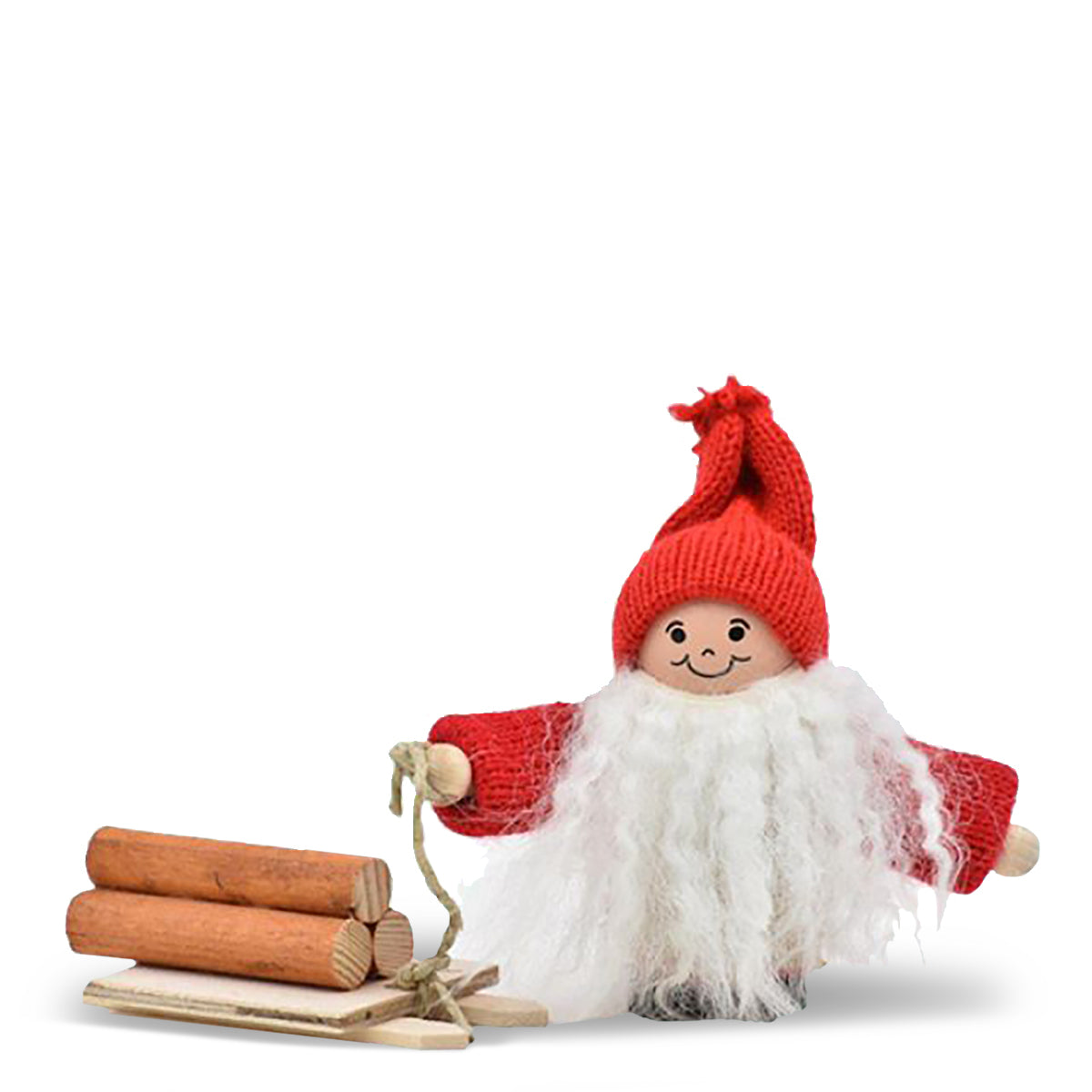 Swedish Tomte with Firewood Sled – FJØRN Scandinavian