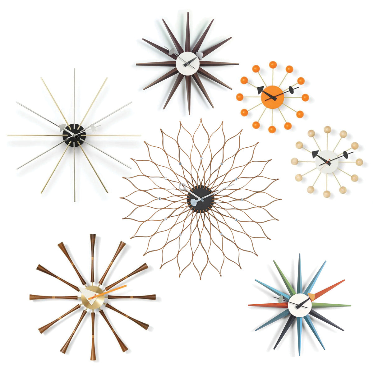 Wallclock, Seven Variants by George Nelson – FJØRN Scandinavian